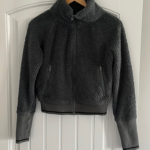 Athleta | Jackets & Coats | Athleta Cropped Sherpa Jacket | Poshmark